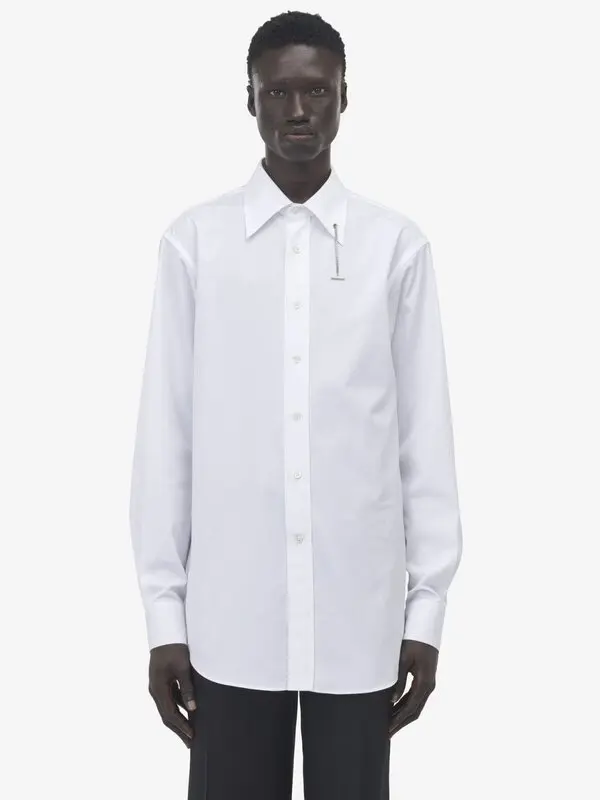 Alexander McQueen Cross-bar Chain Shirt - White