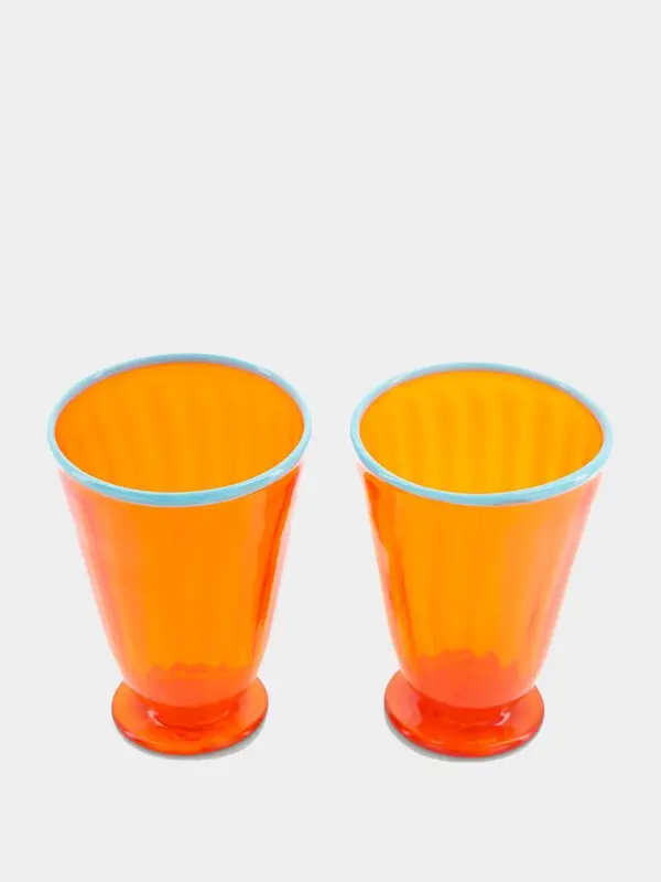 La DoubleJ Set Of 2 Murano Glasses