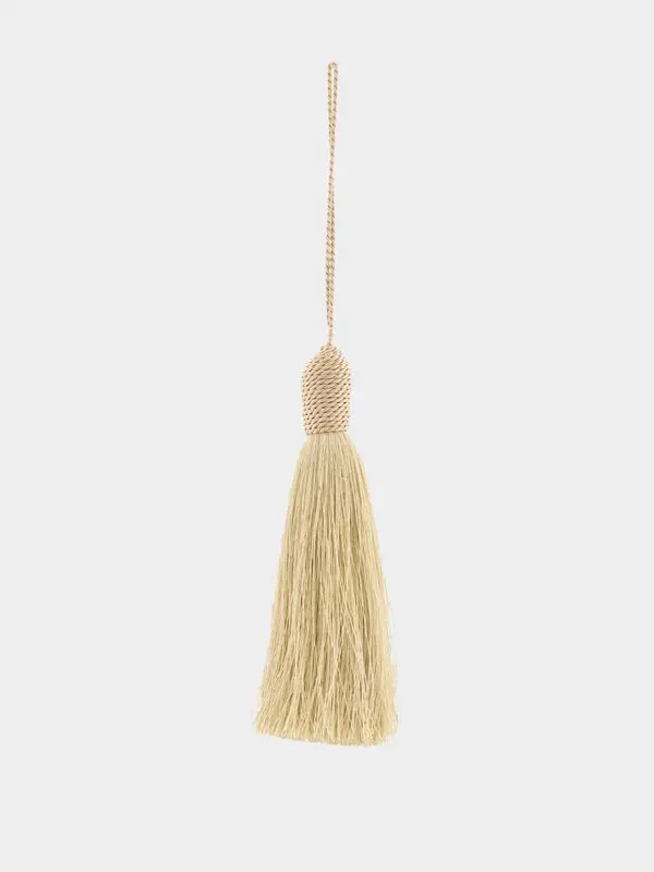 Glorinha Paranagua Tassel Pendant - Beige