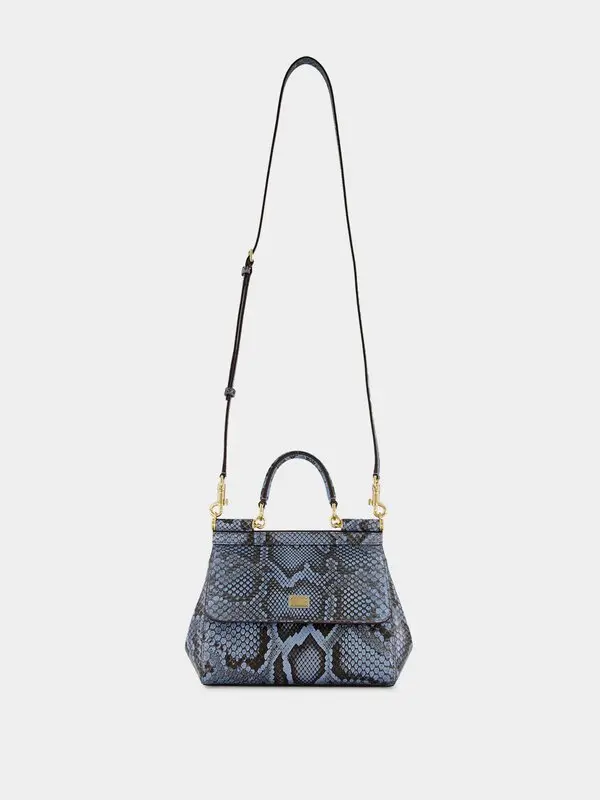 Dolce & Gabbana Sicily Python Handbag