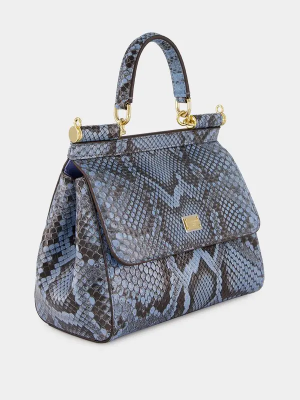 Dolce & Gabbana Sicily Python Handbag