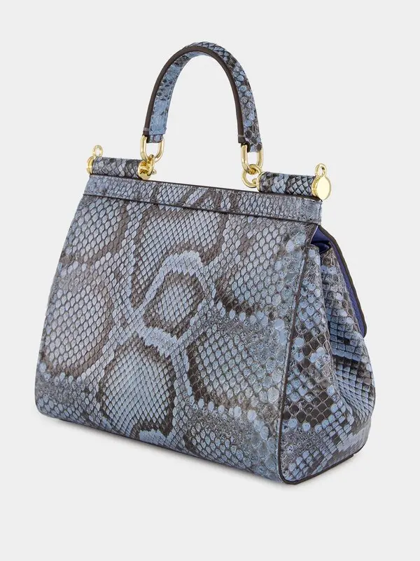 Dolce & Gabbana Sicily Python Handbag