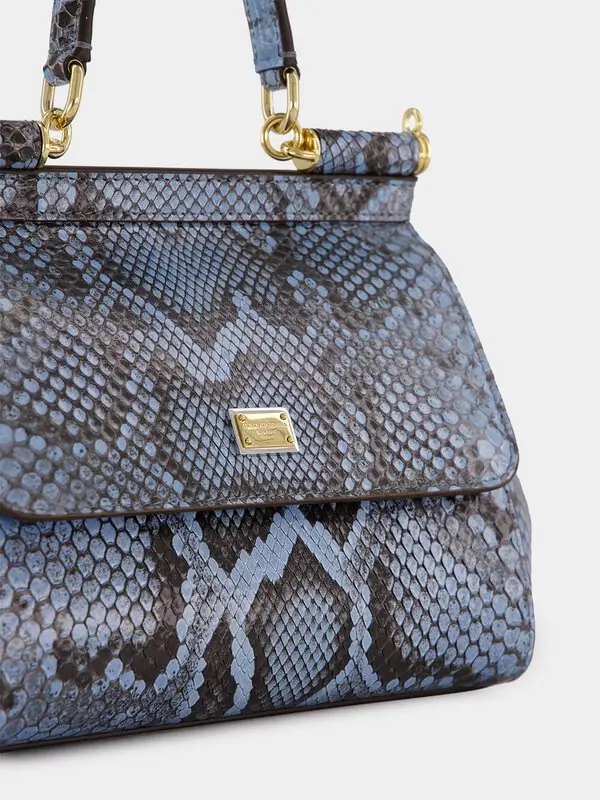 Dolce & Gabbana Sicily Python Handbag