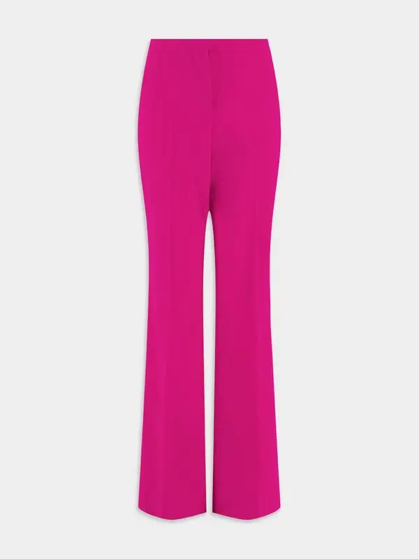 Givenchy Flare Tailored Wool Pants - Pink