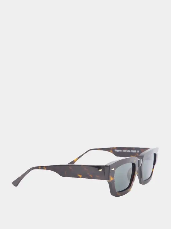 AHLEM Magenta Square Frame Sunglasses