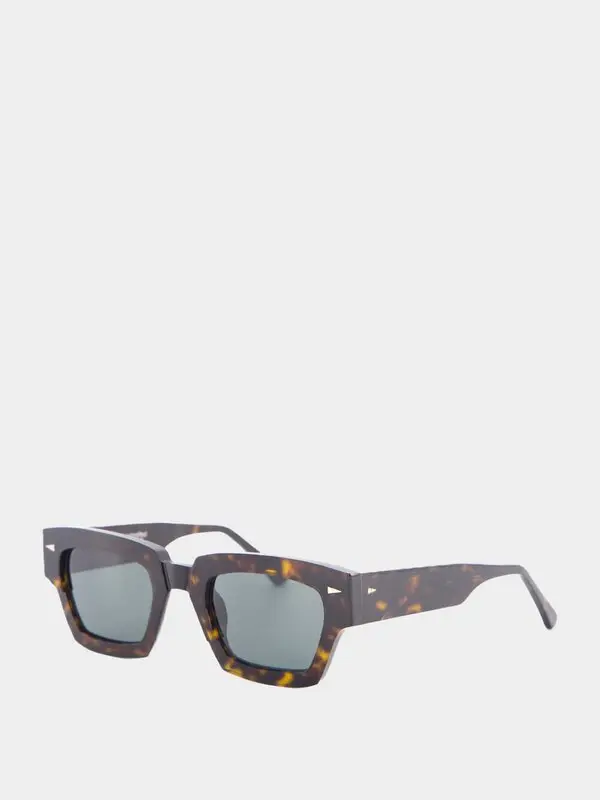 AHLEM Magenta Square Frame Sunglasses