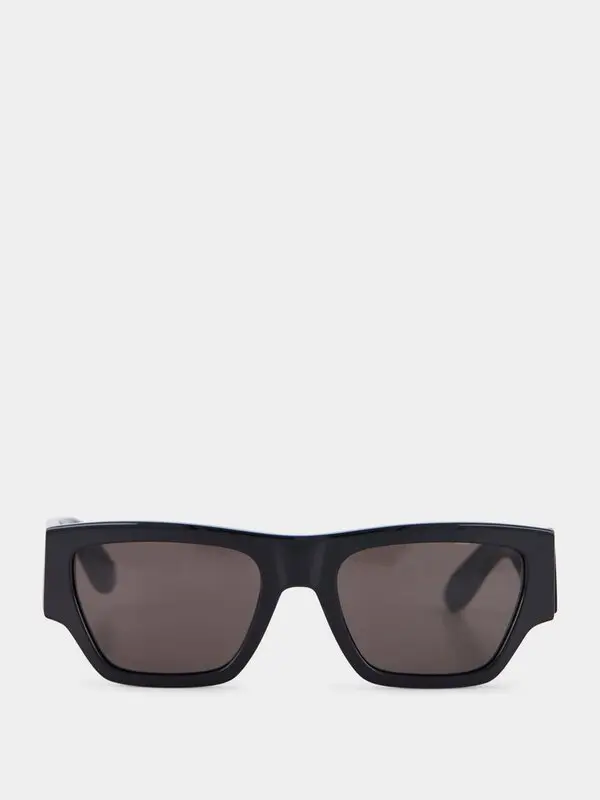 Alexander McQueen Square-frame Sunglasses - Blue