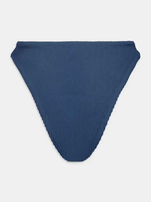 HAIGHT. Leila Ribbed Bikini Briefs - Blue