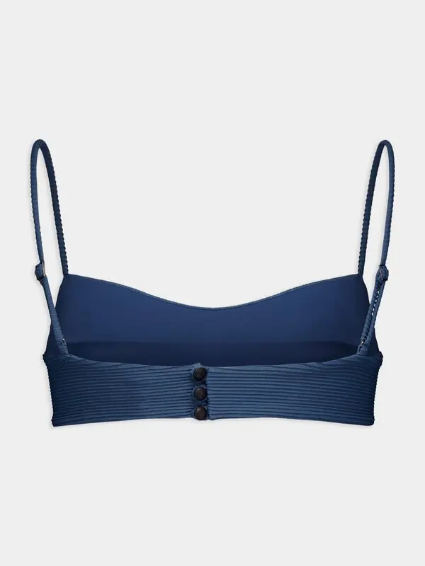 HAIGHT. Agatha Ribbed Bikini Top