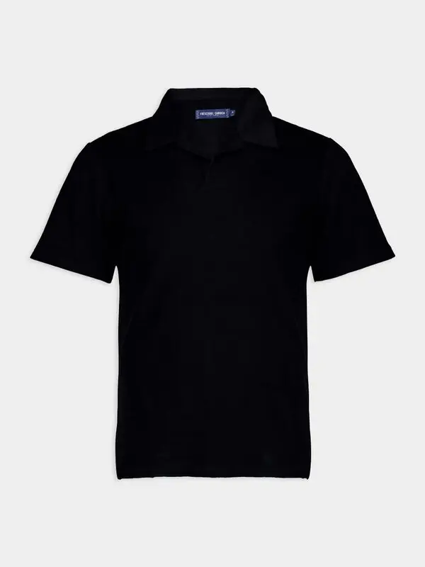Frescobol Carioca Polo Faustino Terry Cotton - Black