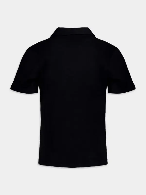 Frescobol Carioca Polo Faustino Terry Cotton - Black