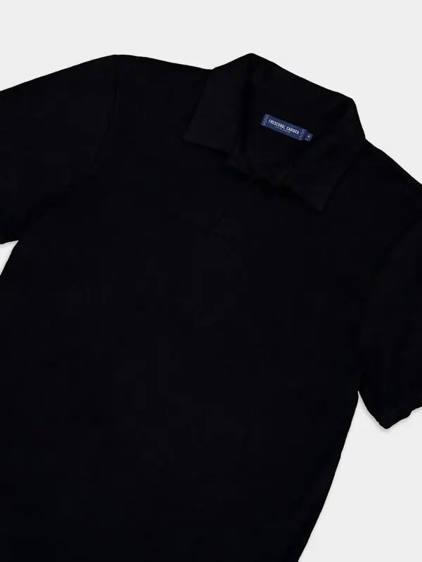 Frescobol Carioca Polo Faustino Terry Cotton - Black