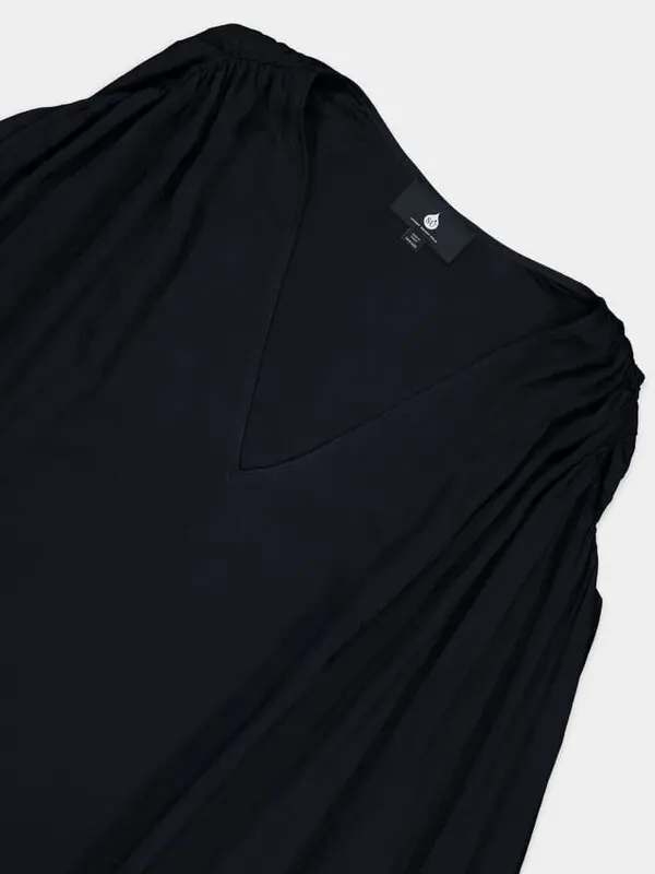 Su Paris Chala Oversize Cape Dress