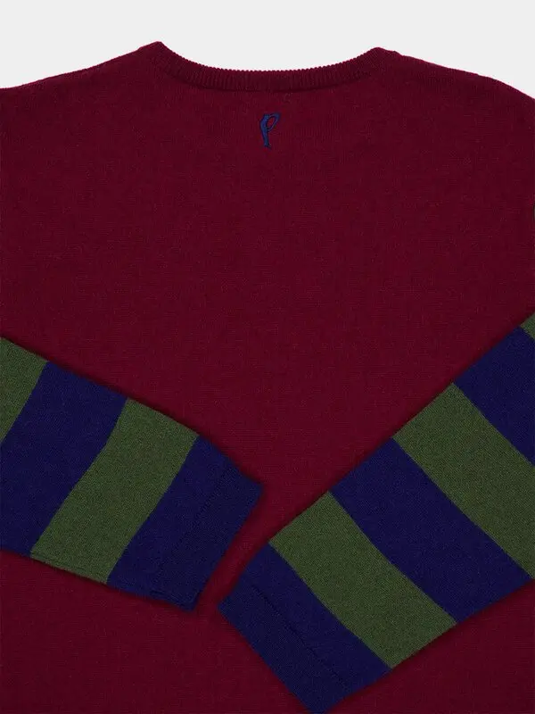 PAULA Matilda Cabernet Knitted Long-sleeved Top - Red