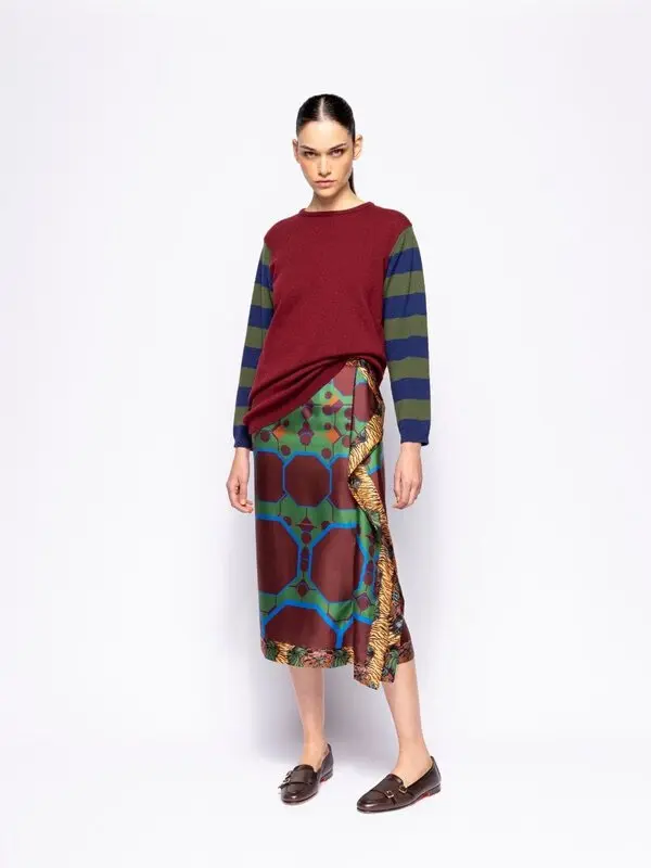 PAULA Matilda Cabernet Knitted Long-sleeved Top - Red
