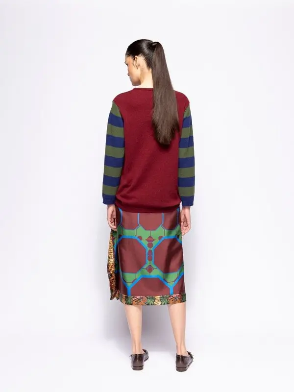 PAULA Matilda Cabernet Knitted Long-sleeved Top - Red