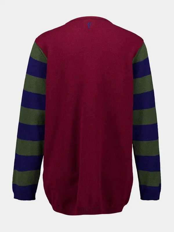 PAULA Matilda Cabernet Knitted Long-sleeved Top - Red