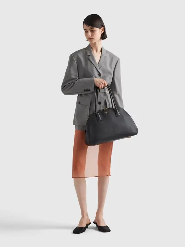 Prada Medium Leather Tote Bag