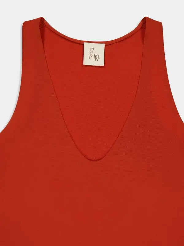 PAULA Serena Rooibos Tea Silk Tank Top - Orange