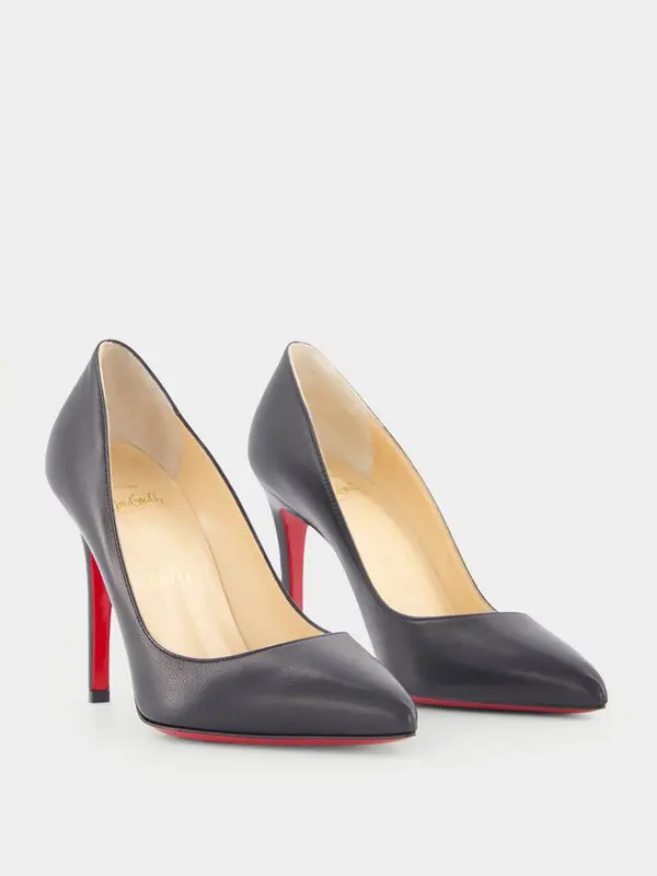 CHRISTIAN LOUBOUTIN Pigalle 100mm Leather Pumps - Black