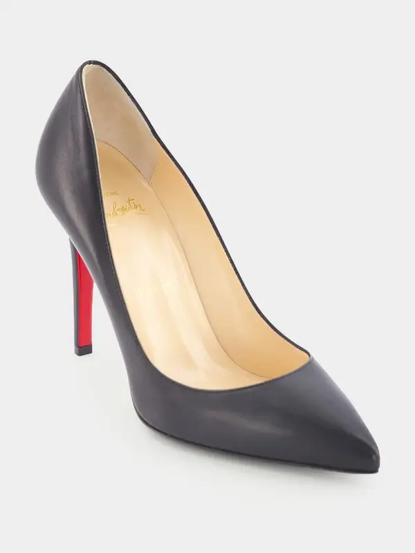 CHRISTIAN LOUBOUTIN Pigalle 100mm Leather Pumps - Black