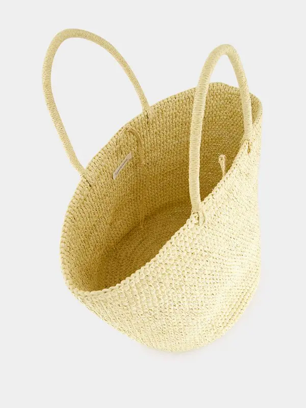 SENSI STUDIO Natural Straw Maxi Tote - Beige