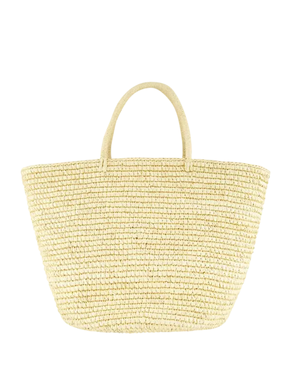 SENSI STUDIO Natural Straw Maxi Tote - Beige
