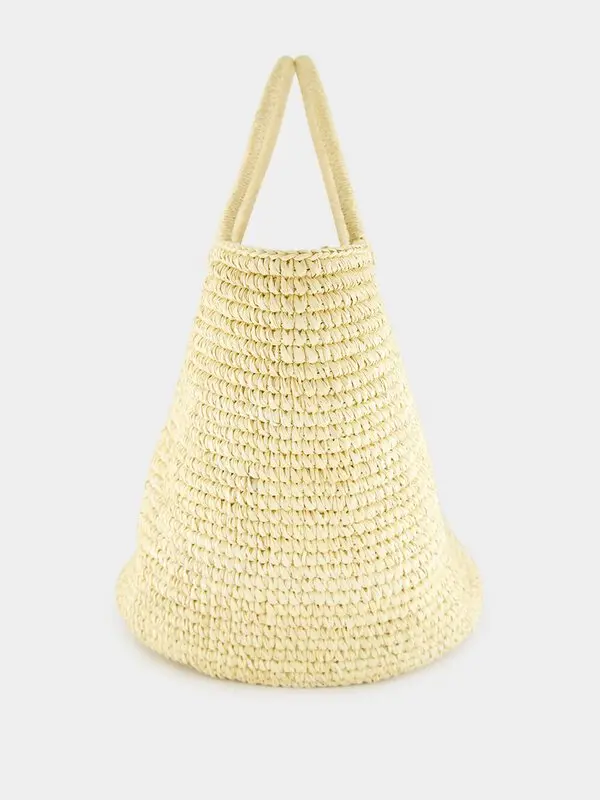 SENSI STUDIO Natural Straw Maxi Tote - Beige