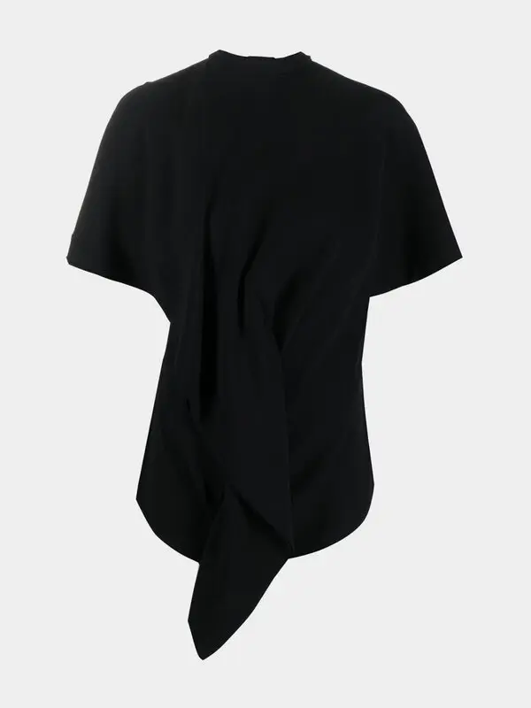 Colville Love Draped Top - Black