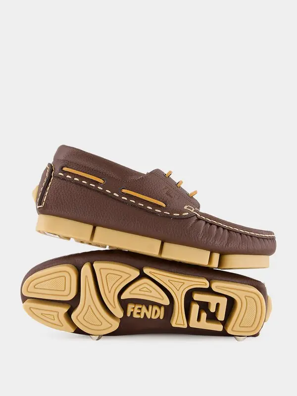 Fendi Deck Lace-ups Loafers