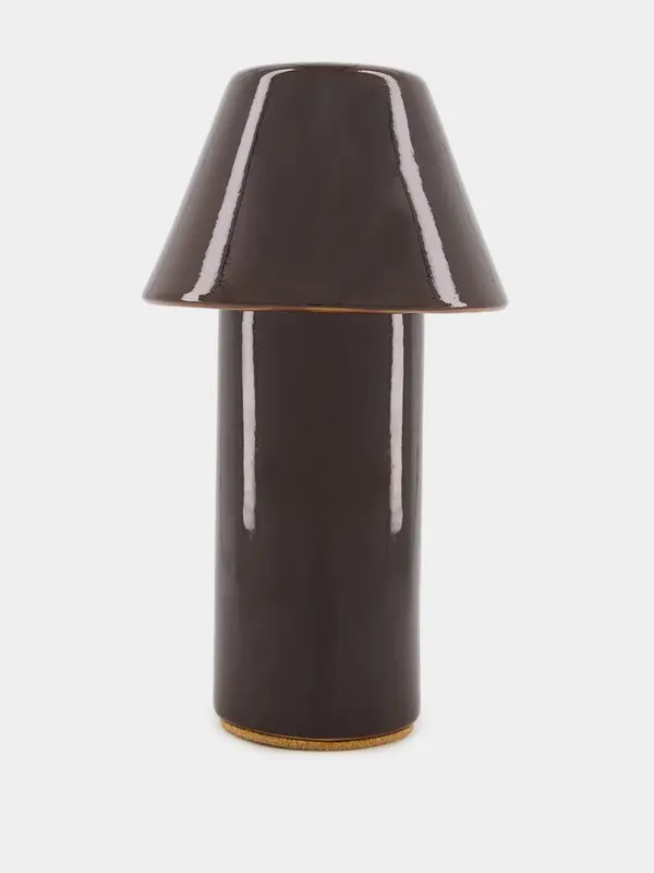CALMA Ceramic Wireless Lamp - Brown