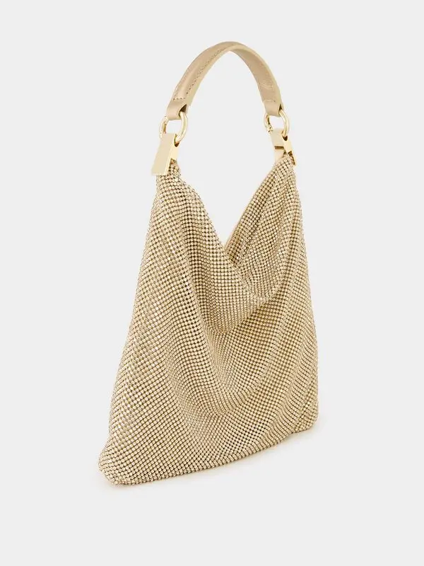 Benedetta Bruzziches Bella Ciao Diamond Hobo Bag - Beige