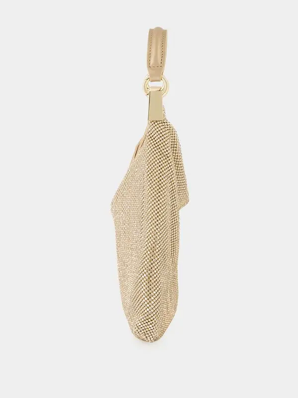 Benedetta Bruzziches Bella Ciao Diamond Hobo Bag - Beige