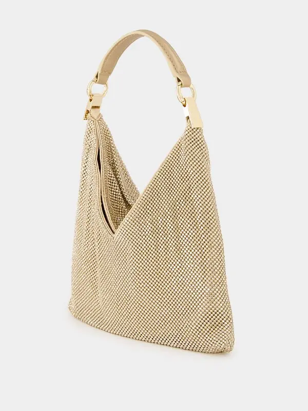 Benedetta Bruzziches Bella Ciao Diamond Hobo Bag - Beige