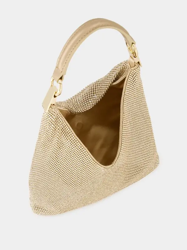 Benedetta Bruzziches Bella Ciao Diamond Hobo Bag - Beige
