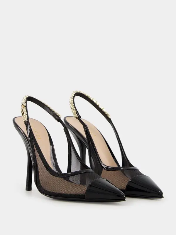 Gucci Signoria Slingback Pump - Black