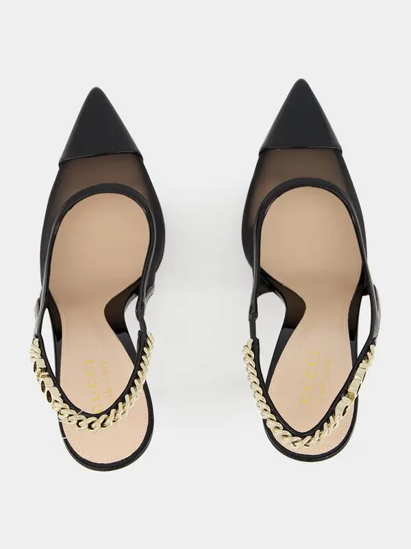 Gucci Signoria Slingback Pump - Black