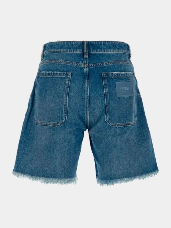 Fendi Denim Bermudas - Blue
