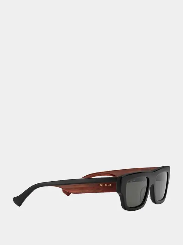 Gucci Rectangular Sunglasses - Black