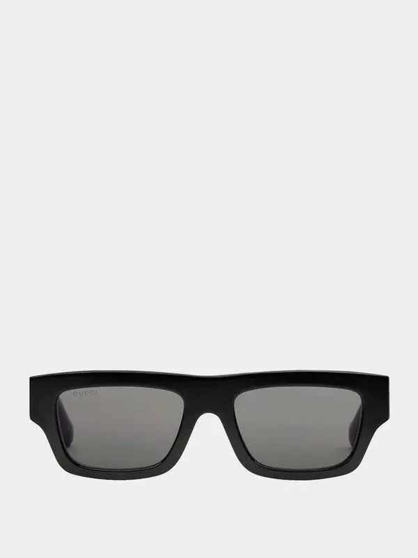 Gucci Rectangular Sunglasses - Black