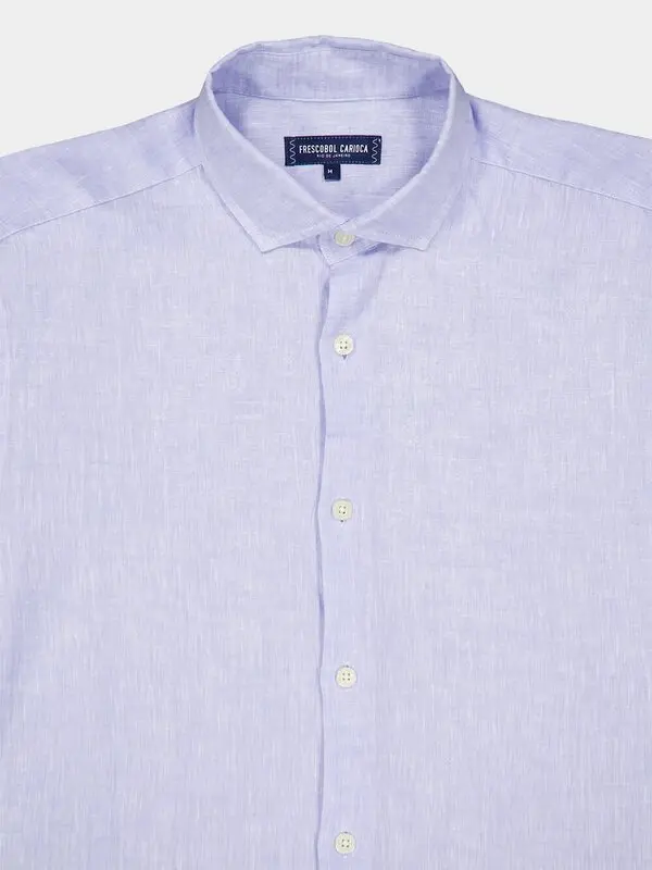 Frescobol Carioca Antonio Linen Shirt - Blue