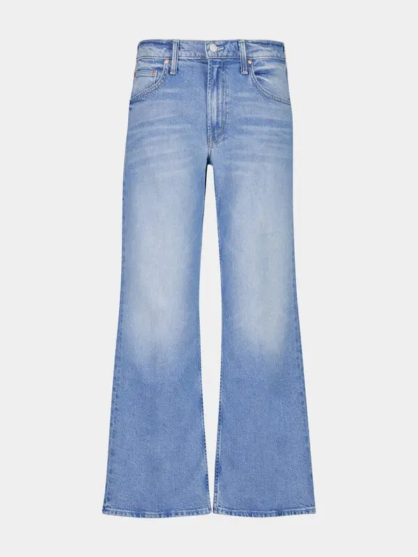 MOTHER The Bookie Flood High-rise Bootcut Jeans - Blue