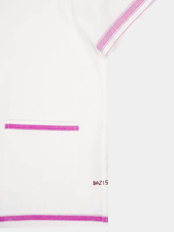 BAZISZT White And Strike Shirt - Pink