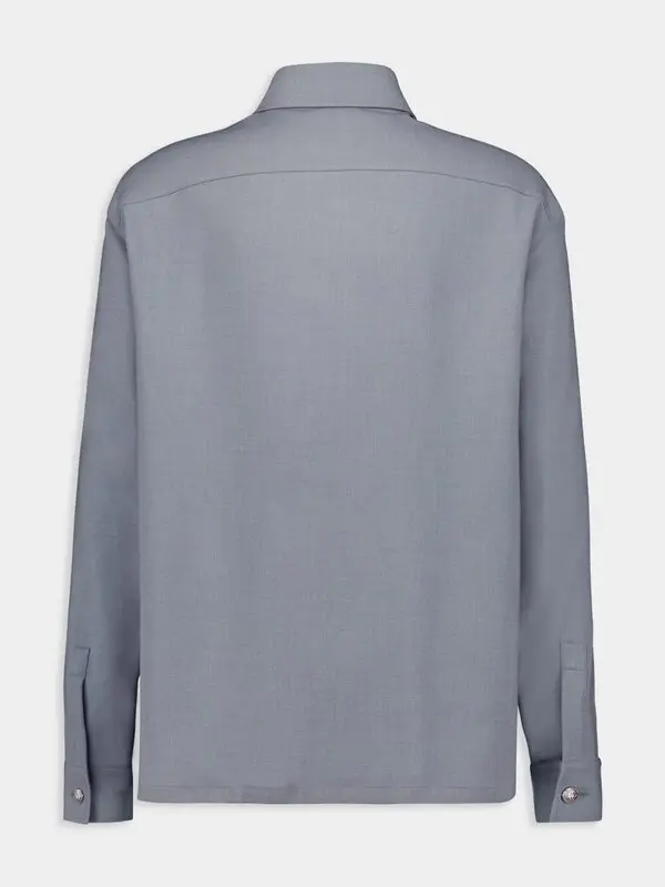 Balmain Shirt With Embossed Silver Buttons