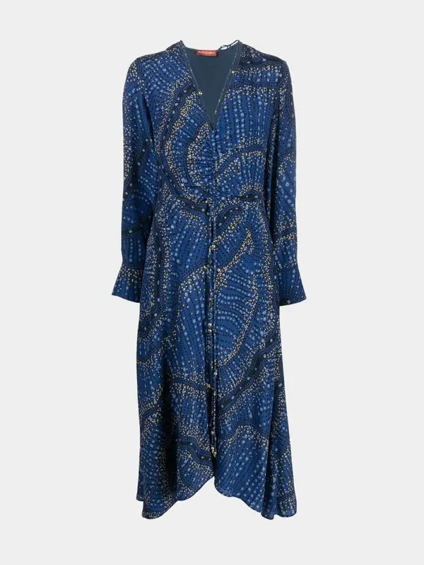 Altuzarra Mila Midi Dress - Blue