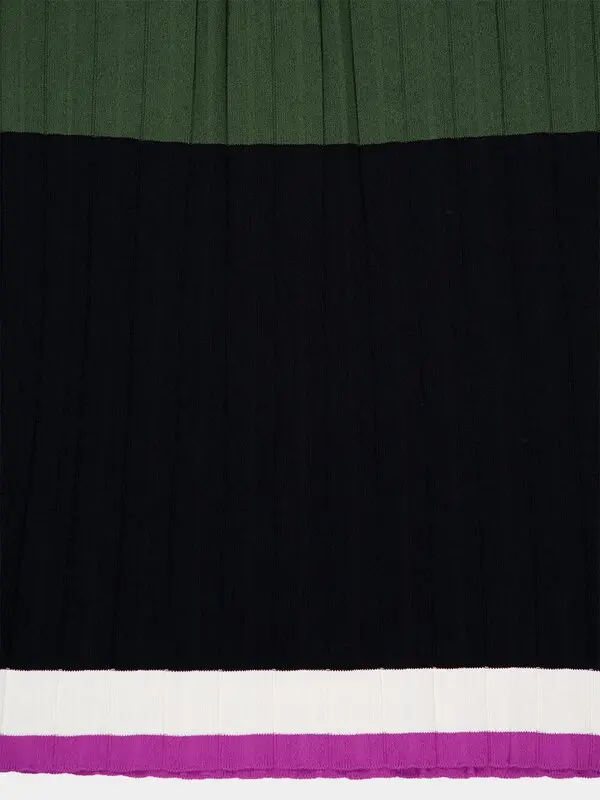 La DoubleJ Knit Plissé Racer-back Dress