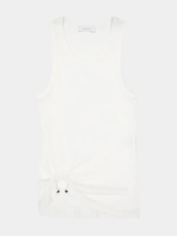 Rabanne Tank Top With Piercing Detail