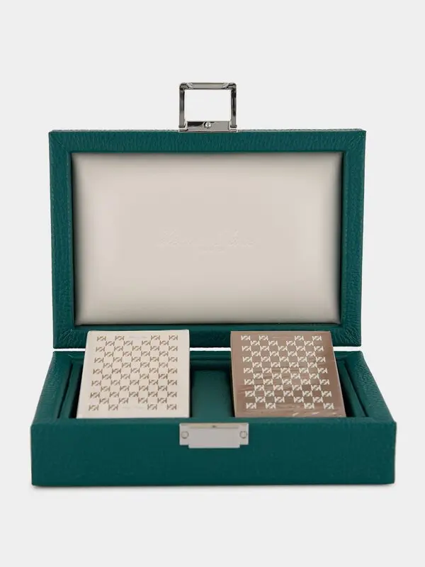 Hector Saxe Paris Buffalo Avocado Cards Set - Green