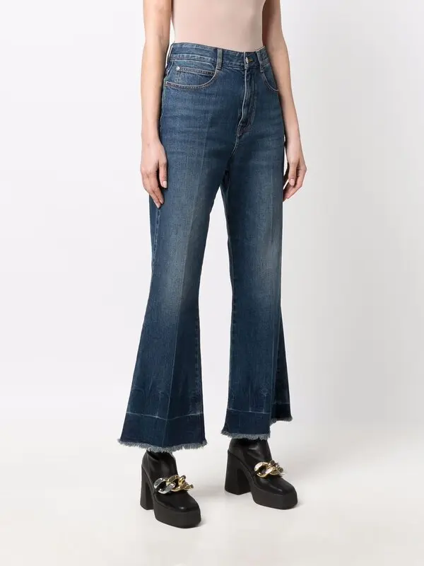 Stella McCartney Flared Mid-rise Jeans - Blue