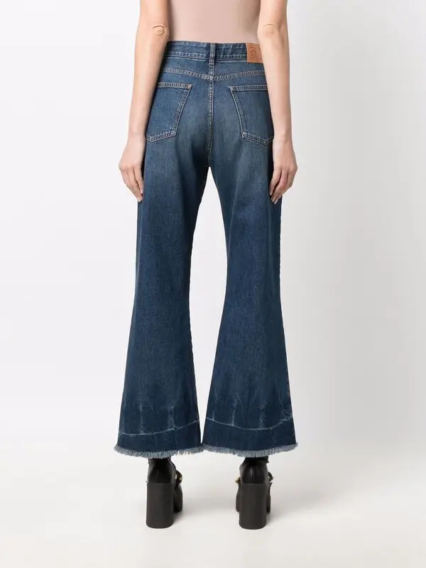 Stella McCartney Flared Mid-rise Jeans - Blue